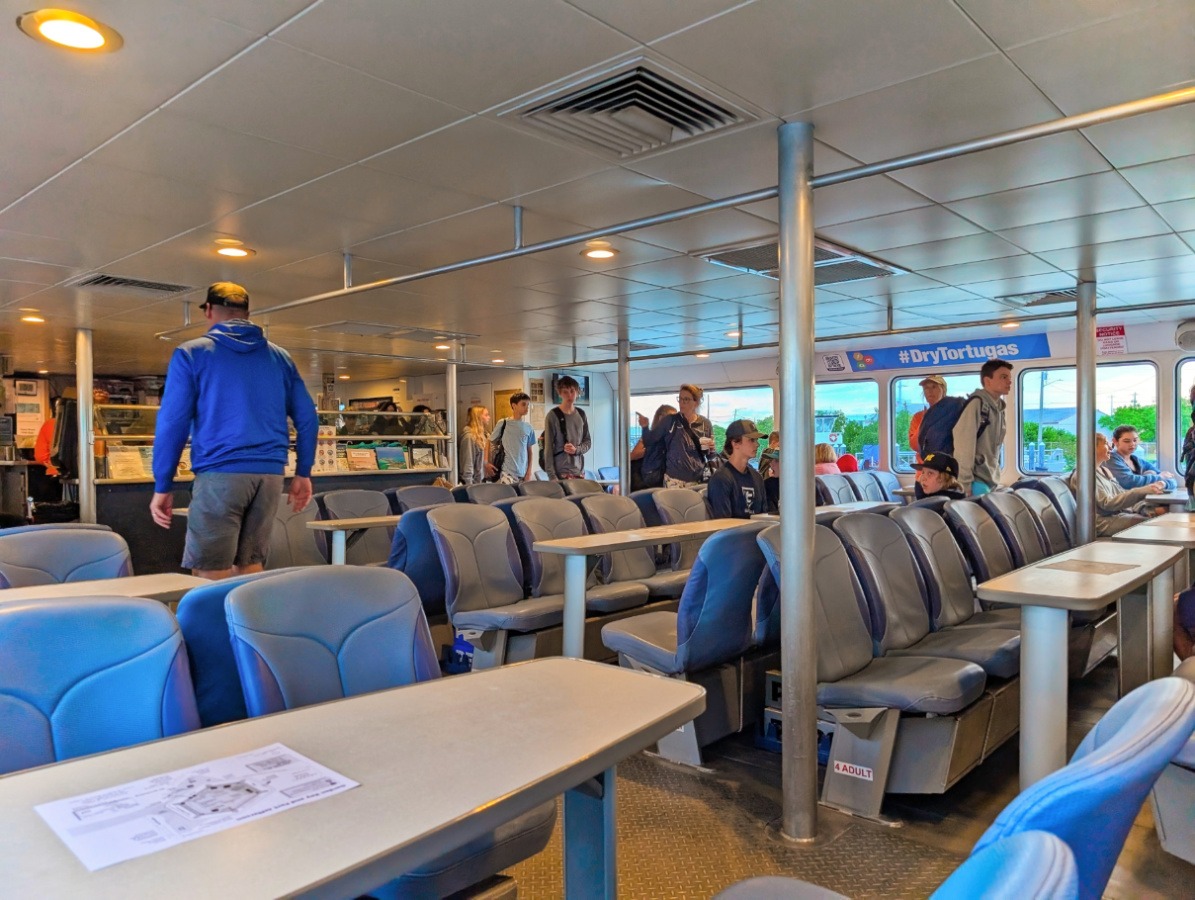 Taking the Boat to Dry Tortugas National Park from Key West